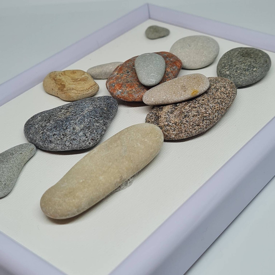 Love, We, Pebble Art, Stone Picture, Wall Decor, Framed, Sea Stones ...