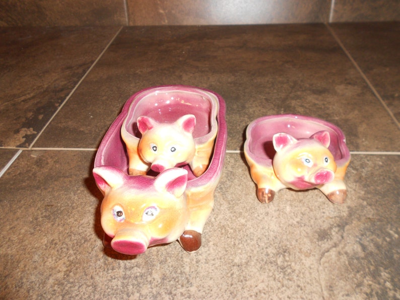 Collectible Pigs Set of 3 - Etsy