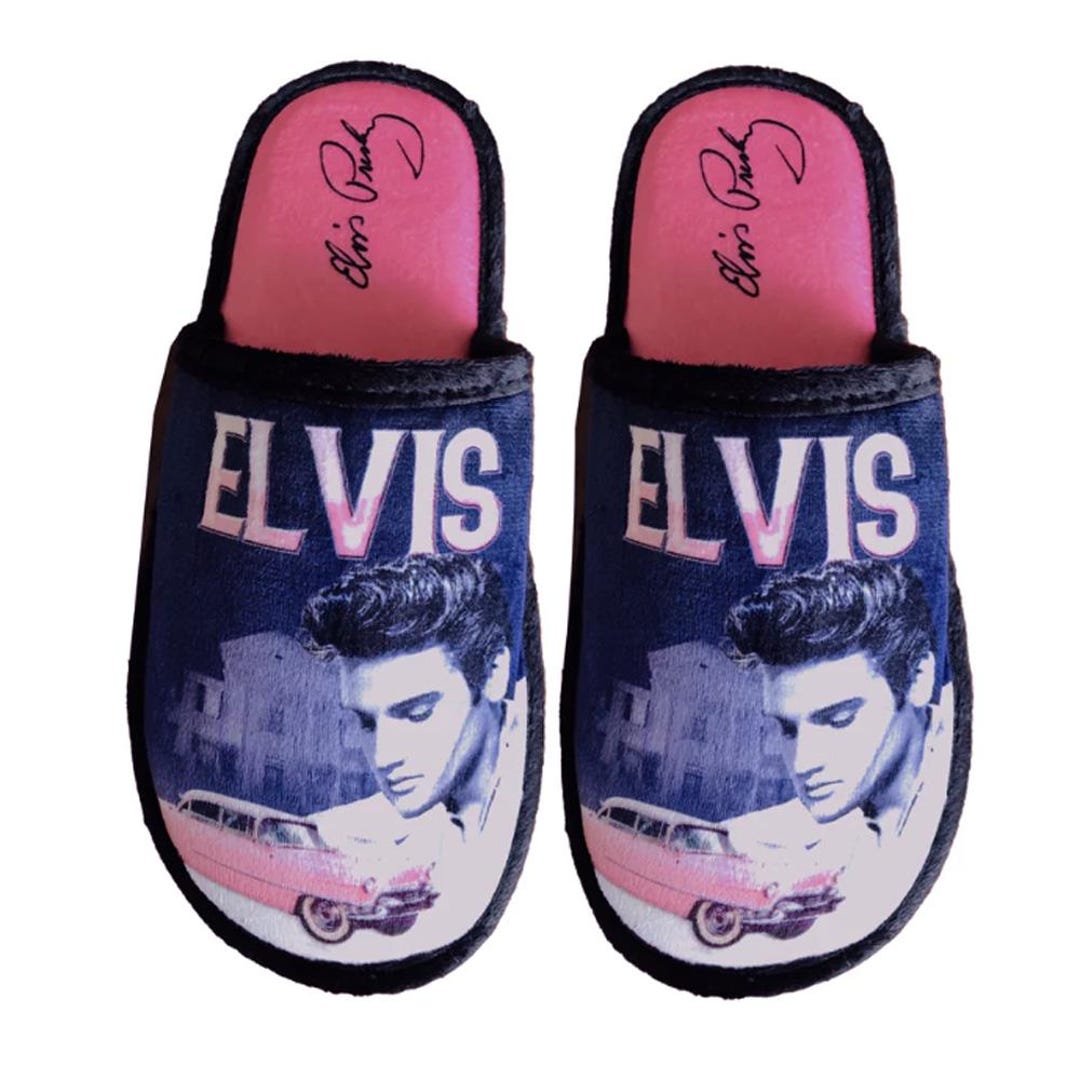 Elvis Presley Slippers Pink Caddy - Etsy
