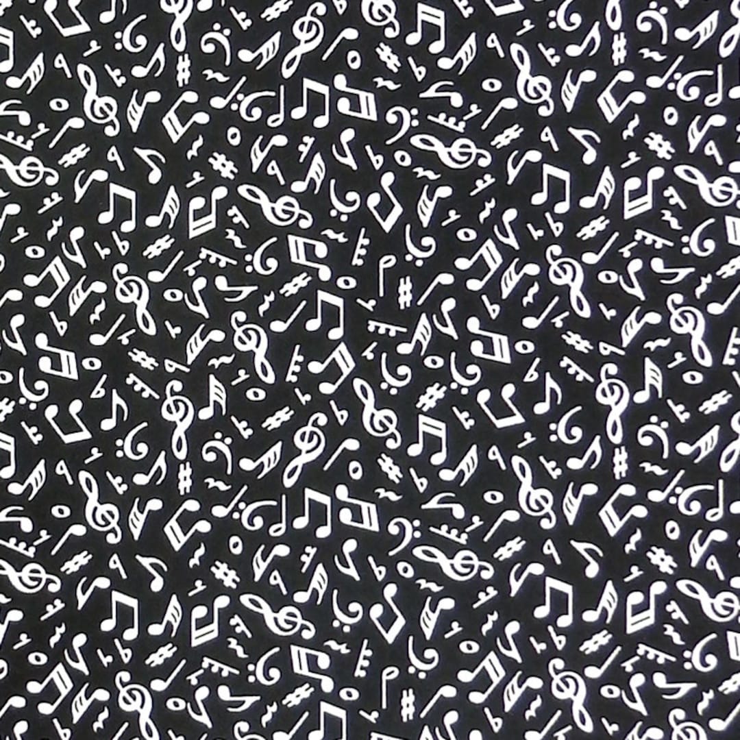 Blank Quilting Paradox Musical Note Fabric (per Half Metre) - Etsy