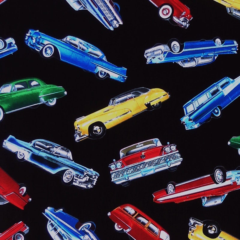 Classic Car Fabric - Etsy