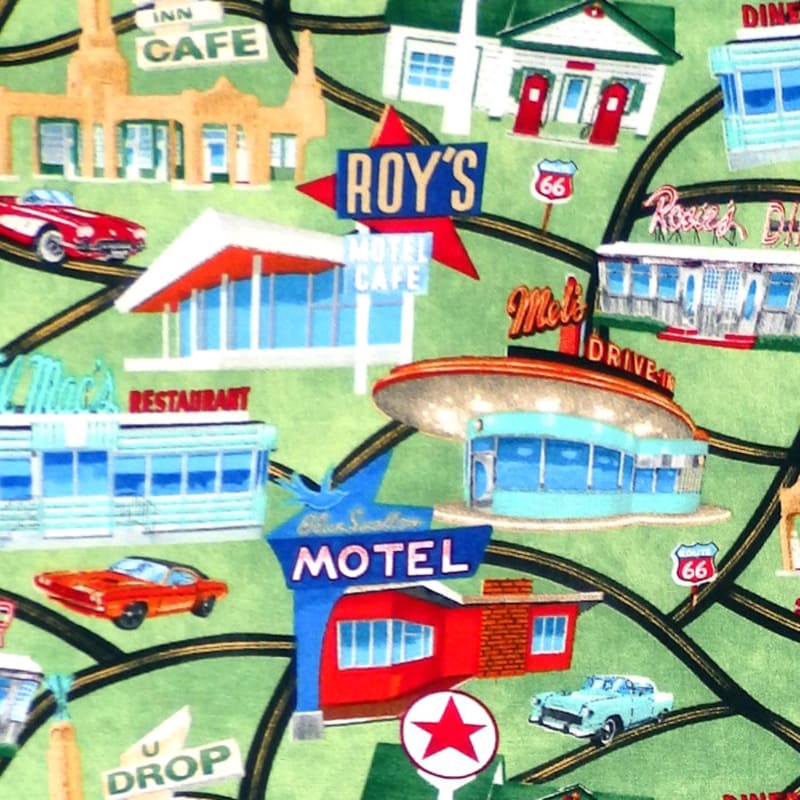 Route 66 Fabric - Etsy