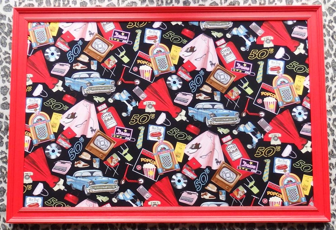 Retro 1950s Rock N Roll Design Magnetic Memo Message Board - Etsy