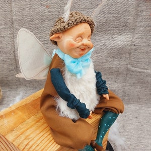 Magic Bug With Wings, Forest Creature - Fairy Figurine, Fine Art Doll ...