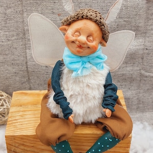 Magic Bug With Wings, Forest Creature - Fairy Figurine, Fine Art Doll ...