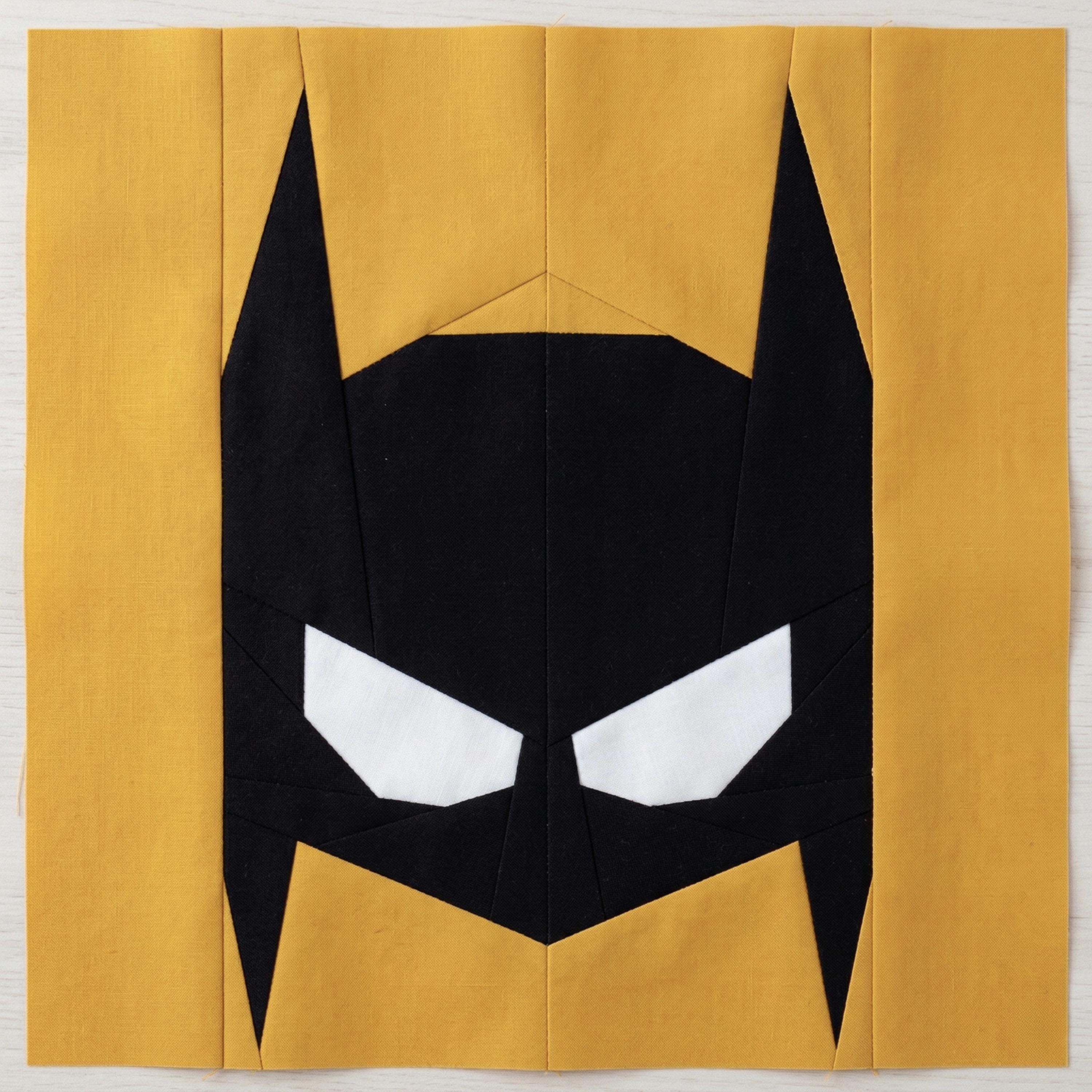 Bat Mask Super Hero Quilt Block Pattern – Foundation Paper Piecing PDF ...