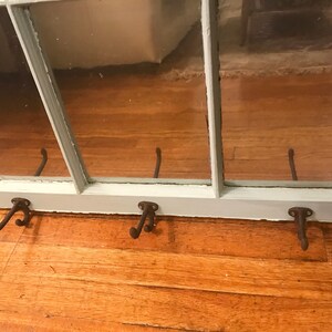 Reclaimed Window Mirrored Coat/hat Rack - Etsy