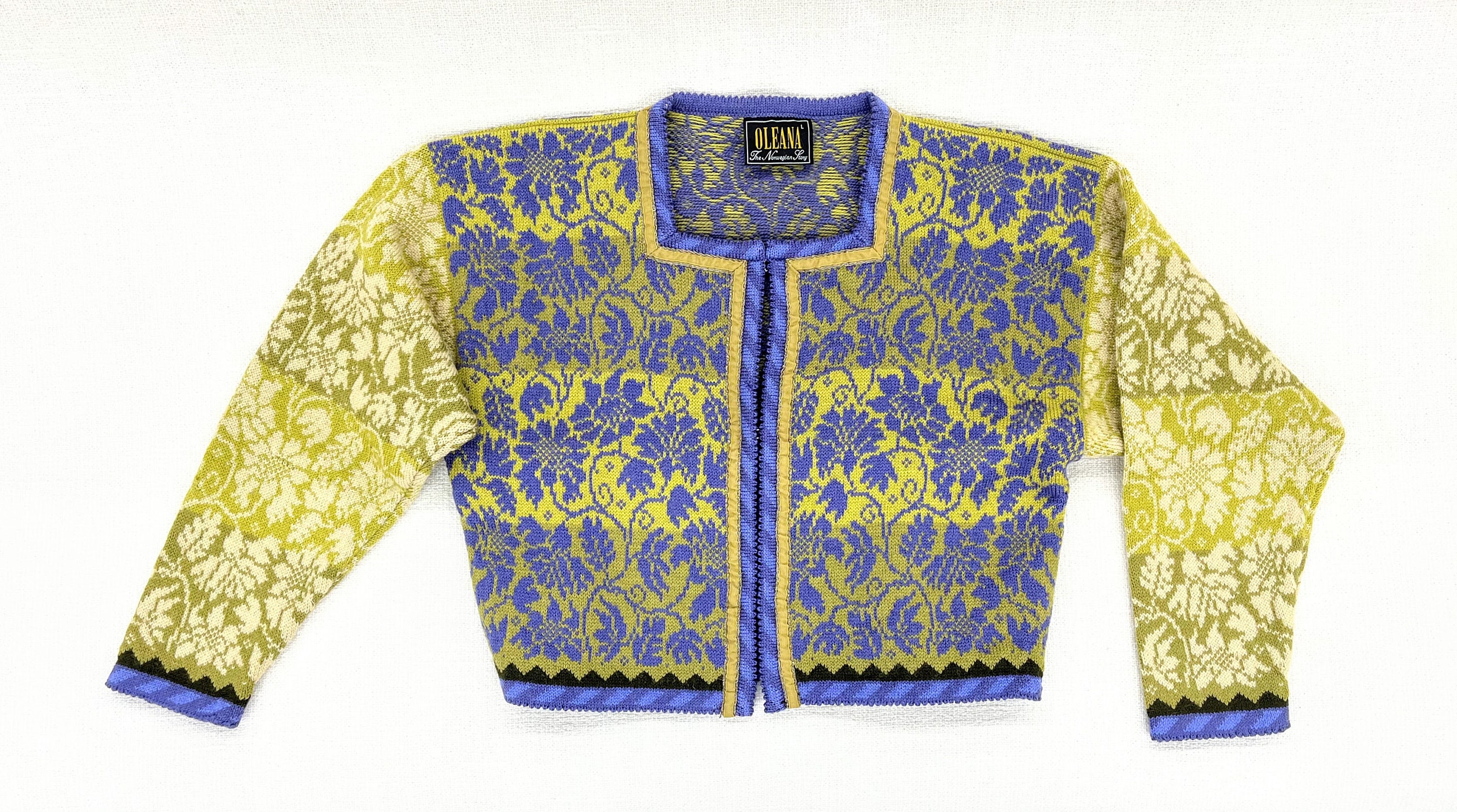 Oleana Cropped Open Cardigan Sweater 100% Wool - Etsy