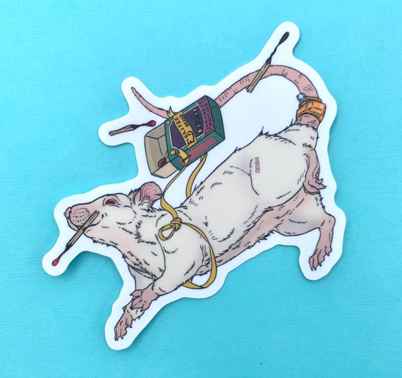 Rat Mischief Waterproof Vinyl Sticker - Etsy
