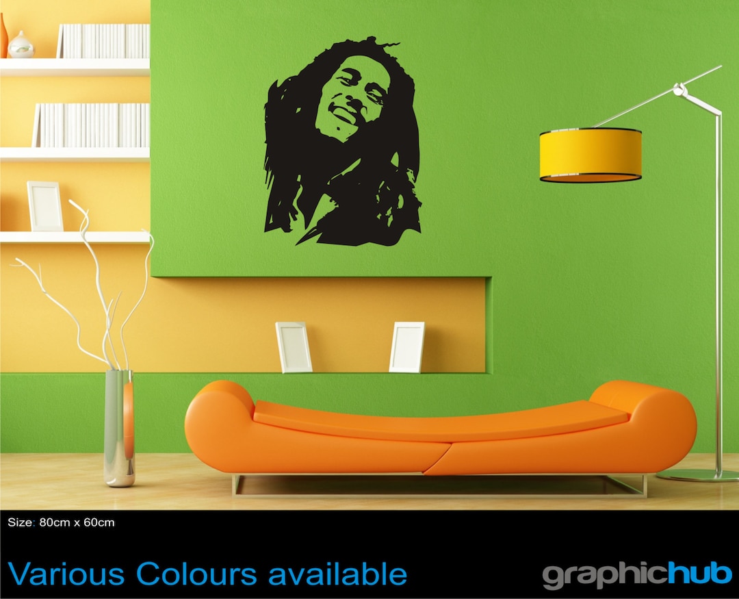 Bob Marley Wall Art Sticker Vinyl Decal - Etsy
