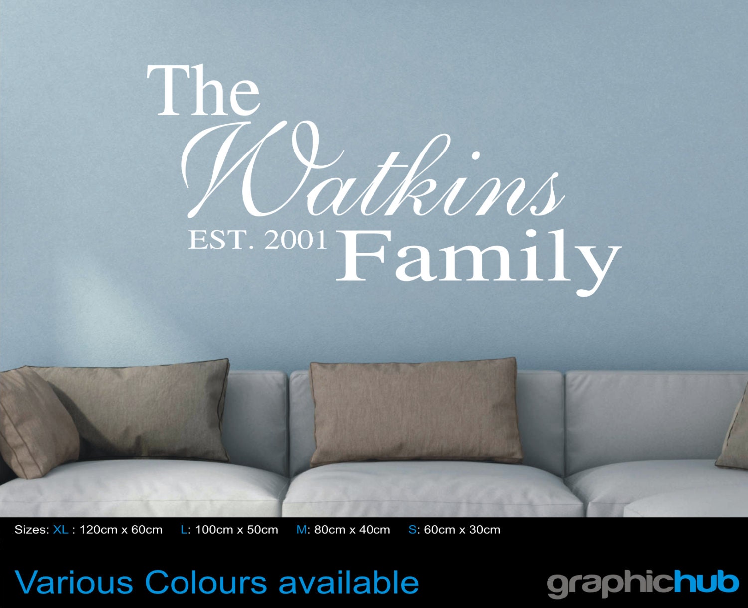 Personalised Family Wall Art Quote, Wall Sticker, Decal - Etsy