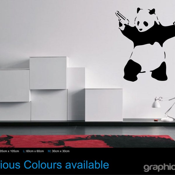 Banksy Wall Decal - Etsy UK