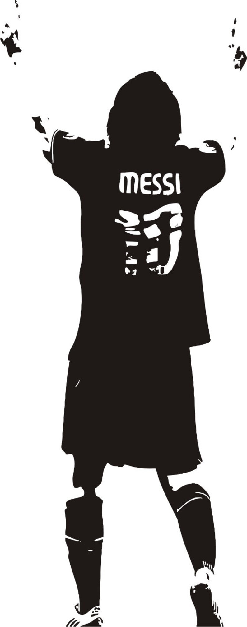 Lionel Messi Wall Art Sticker Decal | Etsy