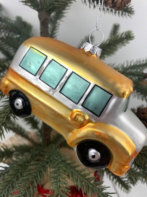 Glass School Bus Ornament First Year of School Ornament - Etsy