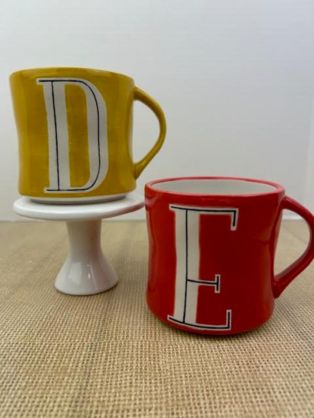Anthropologie Yellow d Mug, d Letter Mug, Yellow Monogram D Mug From ...
