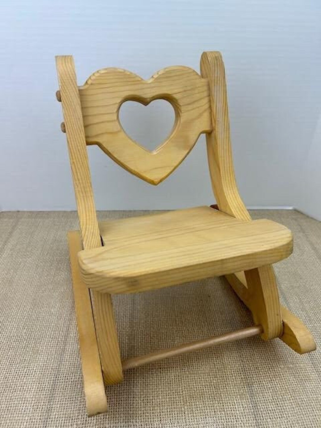 Wood Doll Rocking Chair, Foldable Wood Doll Rocker, Rocking Chair for a ...