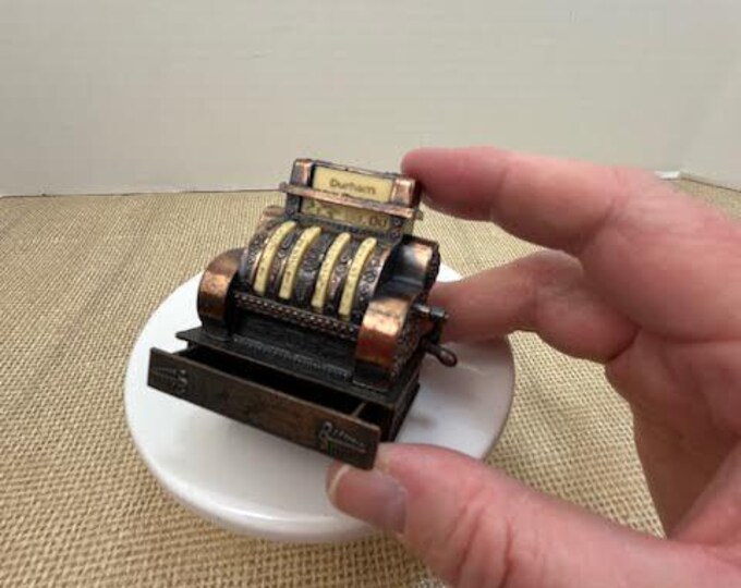 Vintage Durham Miniature Die Cast Metal Cash Register, Miniature Cash ...