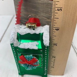 Cute Christmas Mailbox Ornament, Xmas Mailbox Ornament, Snowed on ...