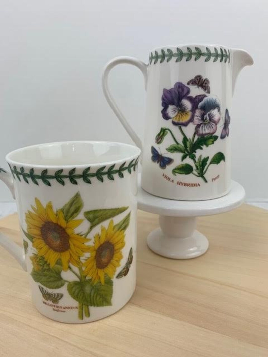 Portmeirion Pansy Creamer, Made in England, Garden Botanical Pansy ...