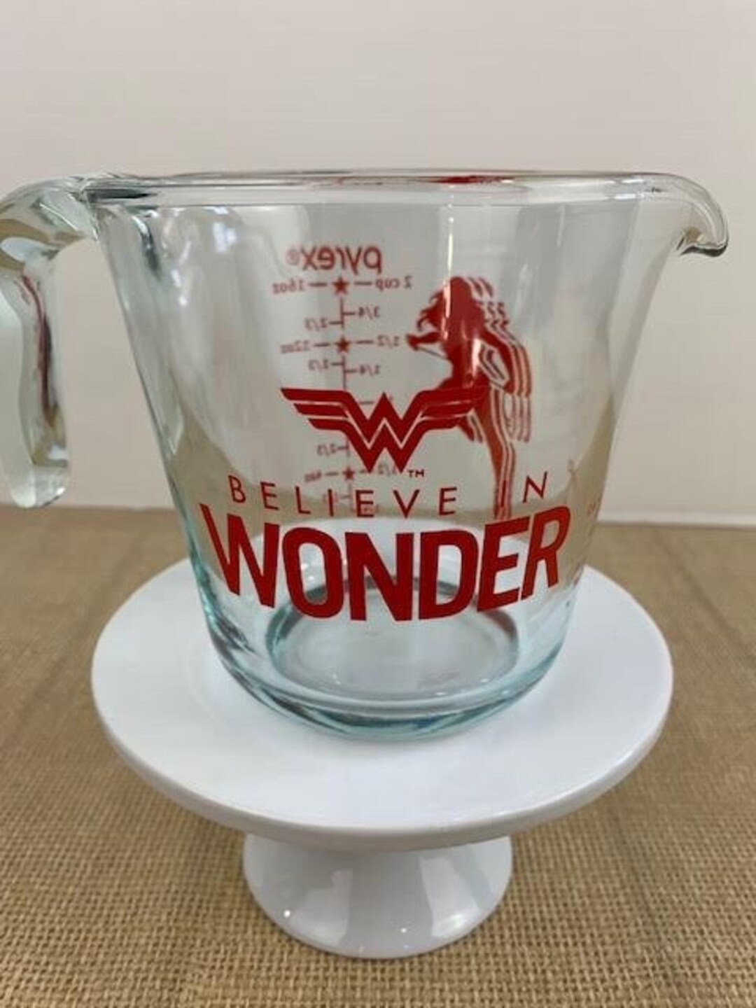 Pyrex Believe in Wonder 2 Cup Glass Measuring Cup, DC Comics Pyrex ...