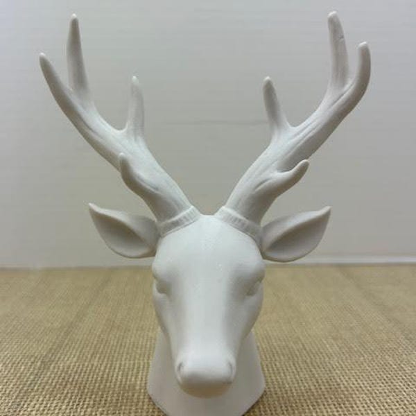Ceramic Deer Head - Etsy