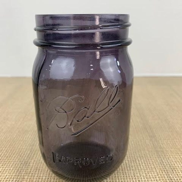 Purple Mason Jars - Etsy