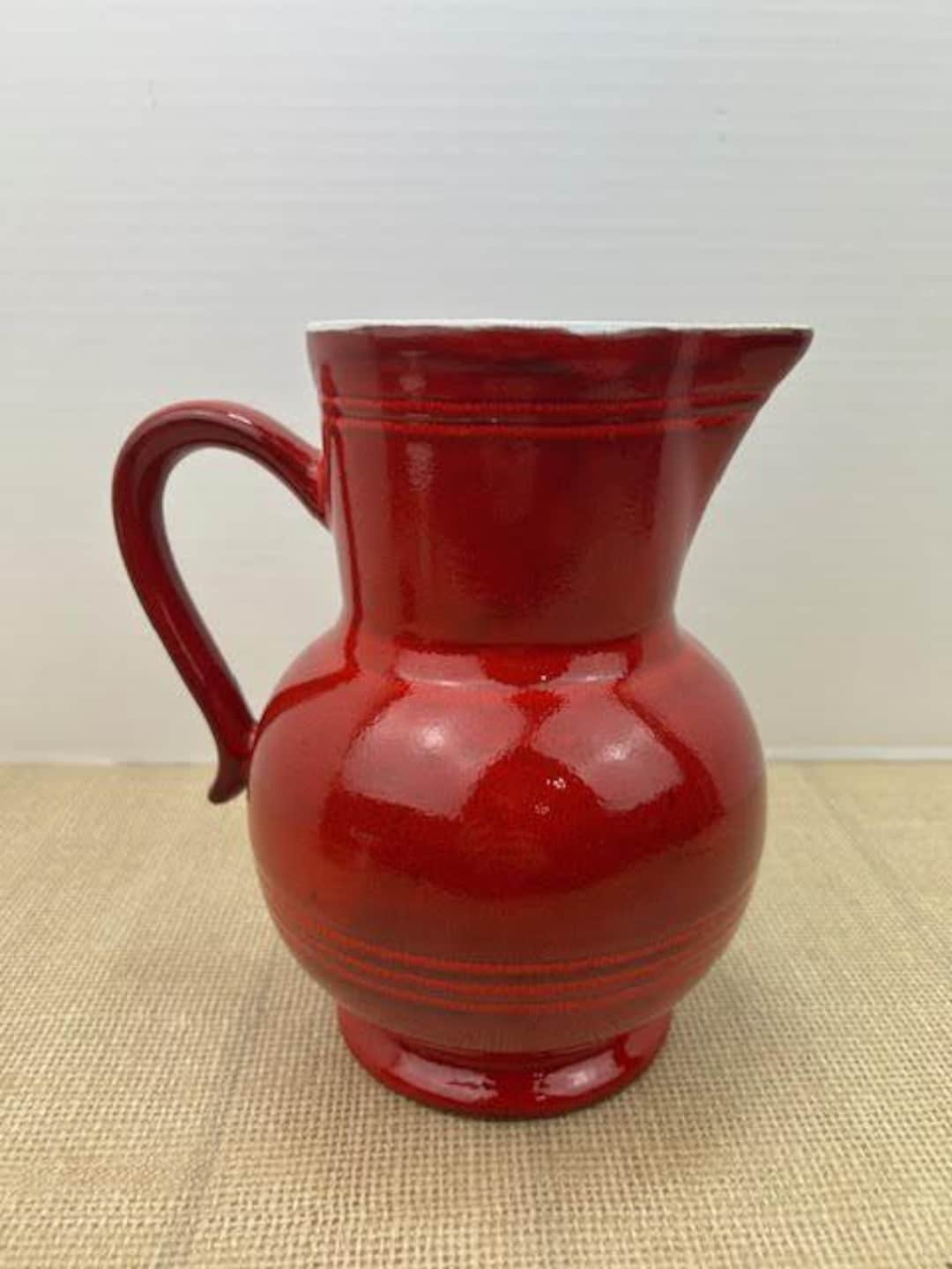 Emile Henry Red 1.3L Pitcher/jug, Provencal Red Emile Henry Pitcher ...