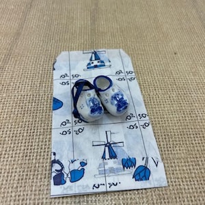 Mini Ceramic Dutch Shoes/clogs Christmas Ornament, Tiny Ceramic Dutch ...