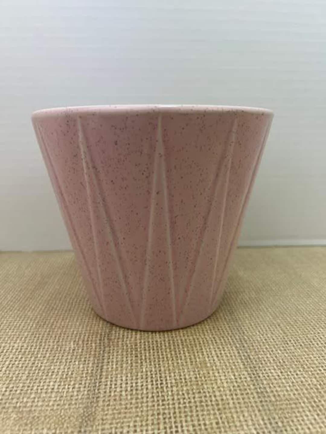 Vintage Pink Speckled Bauer Pinnacle Pottery Planter, Light Pink ...