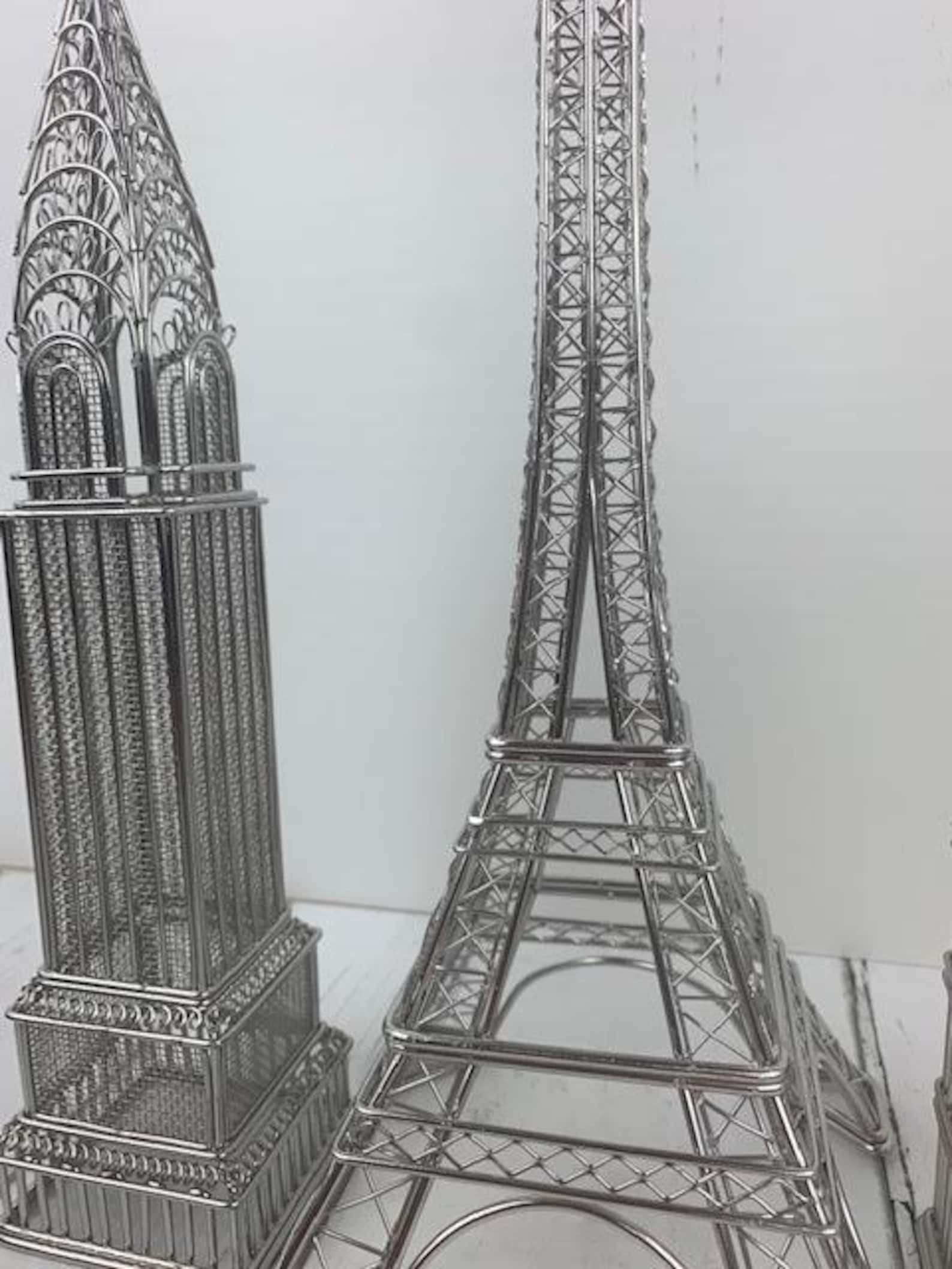 Set of 3 Metal Architecture Sculptures Eiffel Tower Big Ben - Etsy