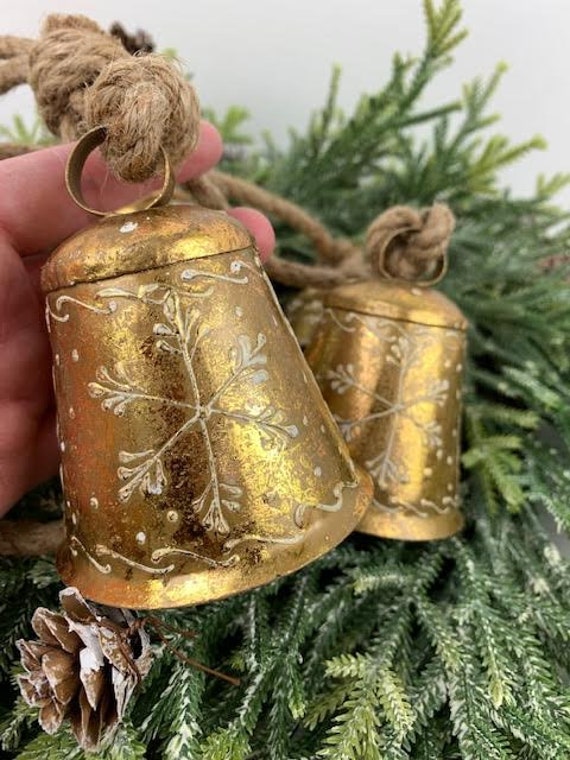 Gold Christmas Bells