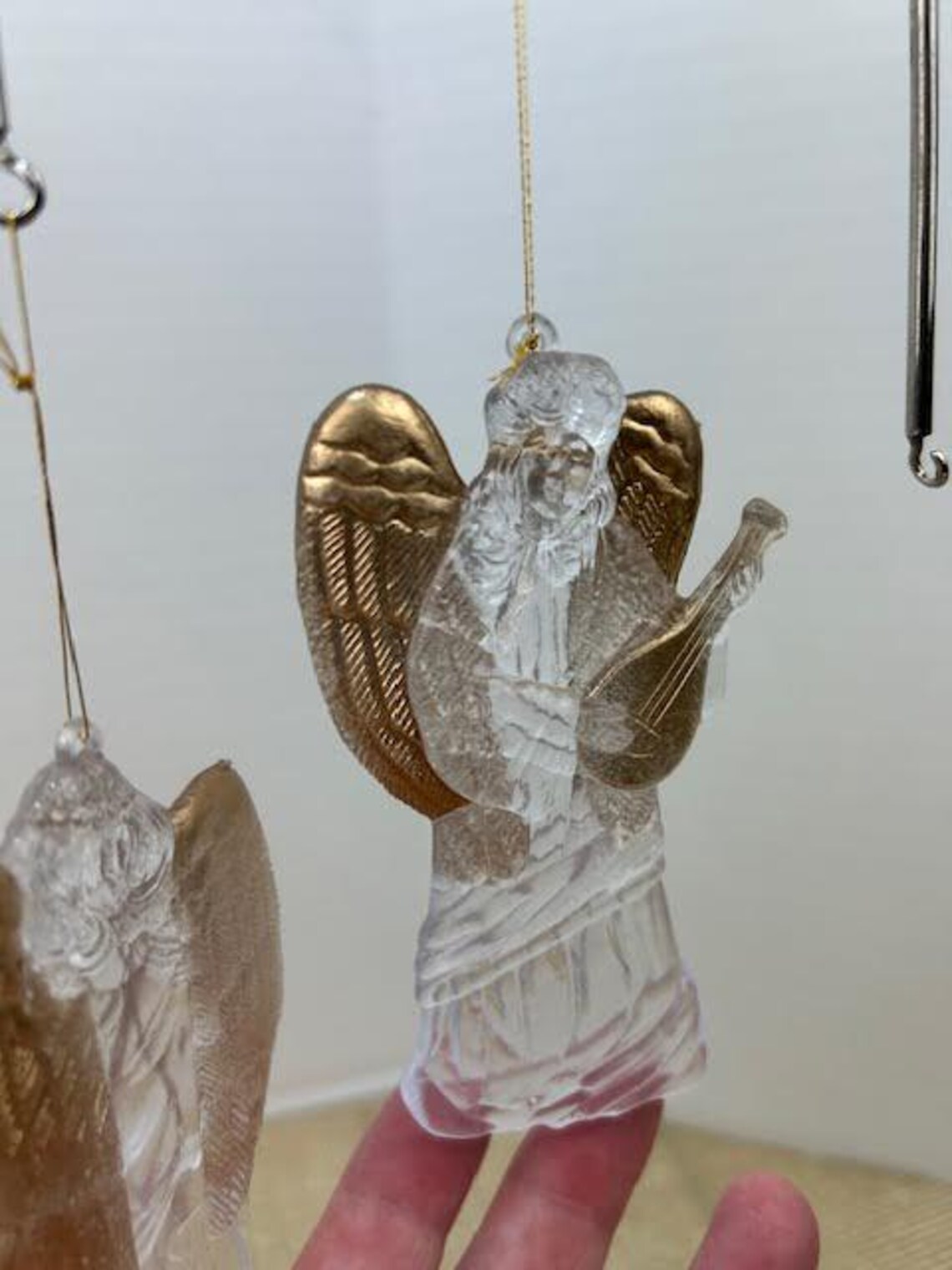 Set of 8 Acrylic Angel Ornaments, Angels Playing Musical Instruments ...
