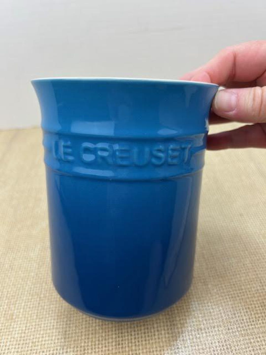 Le Creuset Marseille Blue Ombre Utensil Crock, Small 1.1L Ombre Blue Le ...