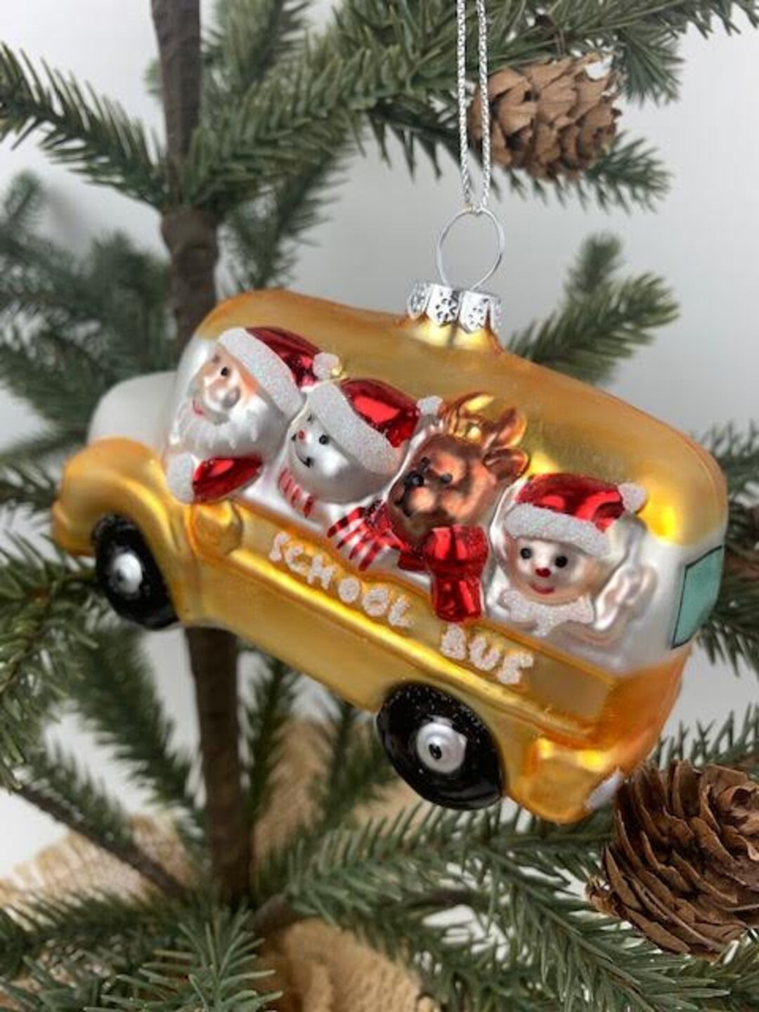 Glass School Bus Ornament First Year of School Ornament - Etsy