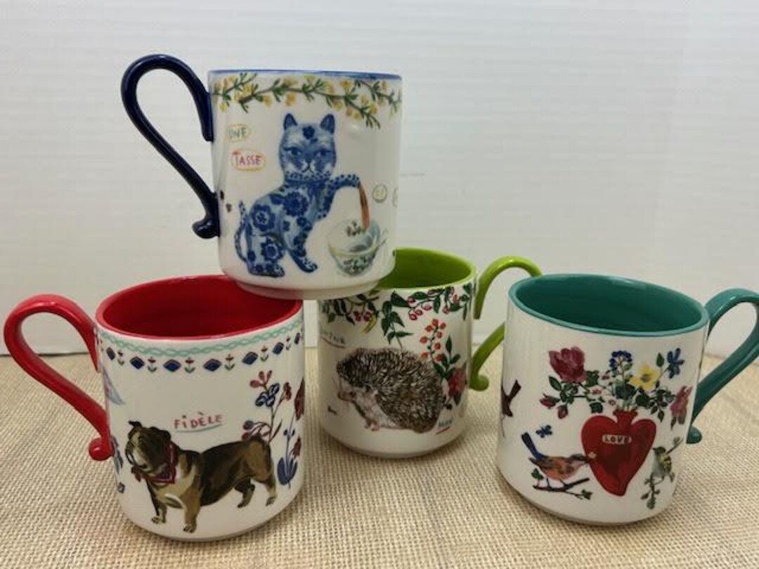 Anthropologie Nathalie Lete Heritage Mug, Nathalie Lete Dog Mug ...
