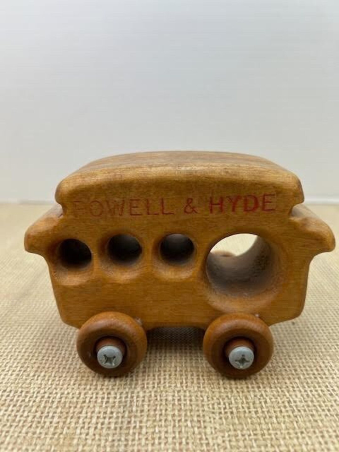 Vintage Wood Powell and Hyde Cable Car, Toy Cable Car, Wooden Toy Cable ...