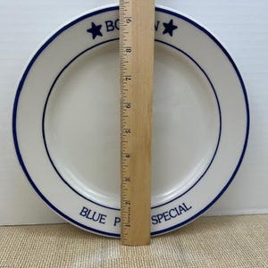 Vintage Manhattan Blue Plate Special Plate, Newport Blue Plate Special ...