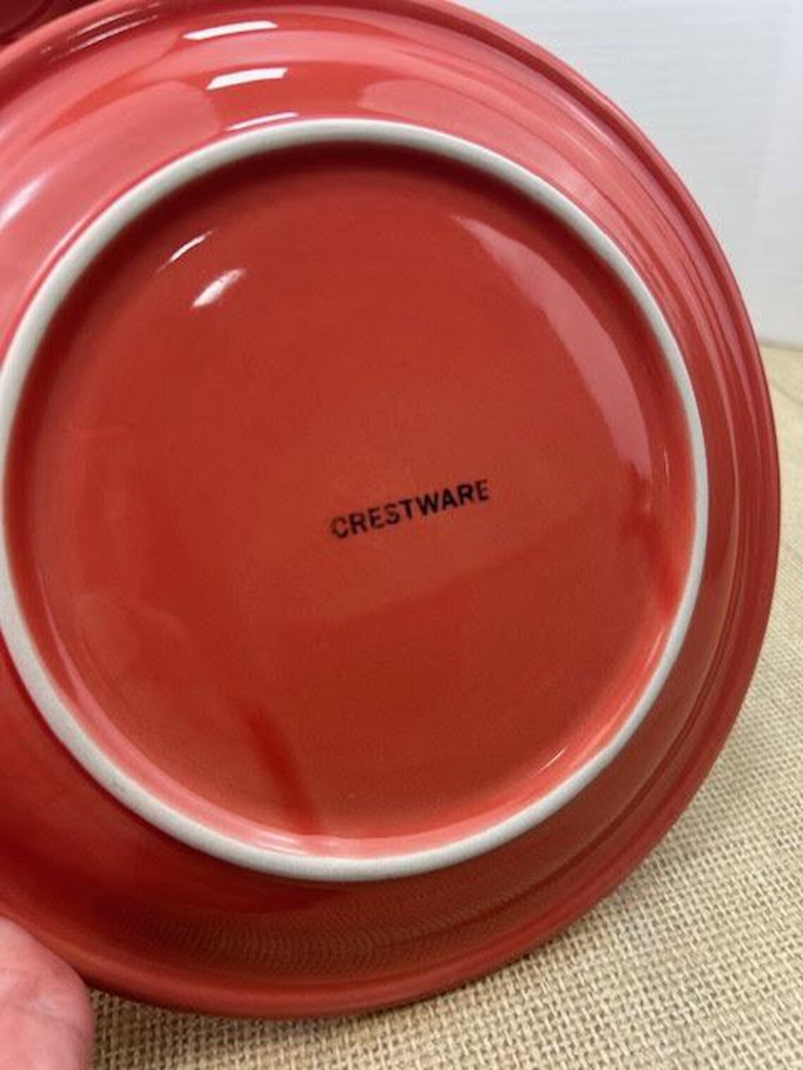 Set of 4 Vintage 9 Inch Crestware Plates, Vintage Green Crestware Plate ...