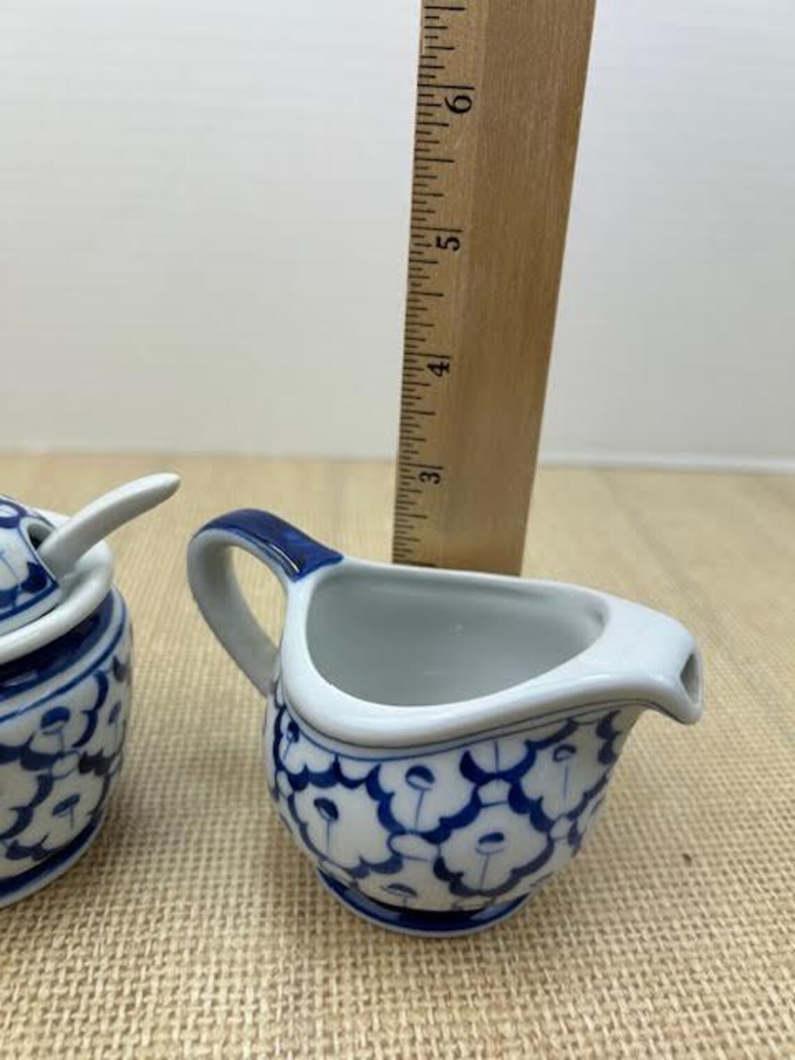 Blue and White Sugar/creamer Set, Cute Mini Blue and White Sugar and ...
