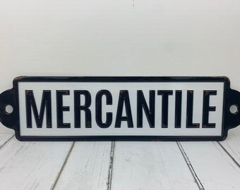 Vintage Mercantile Sign - Etsy
