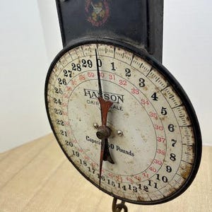 Vintage Hanson Dairy Scale, Vintage Farm Scale, Hanson Dairy Scale ...