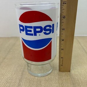 Footed/pedestal Vintage Pepsi Glass, Vintage Footed Coca Cola Glass ...