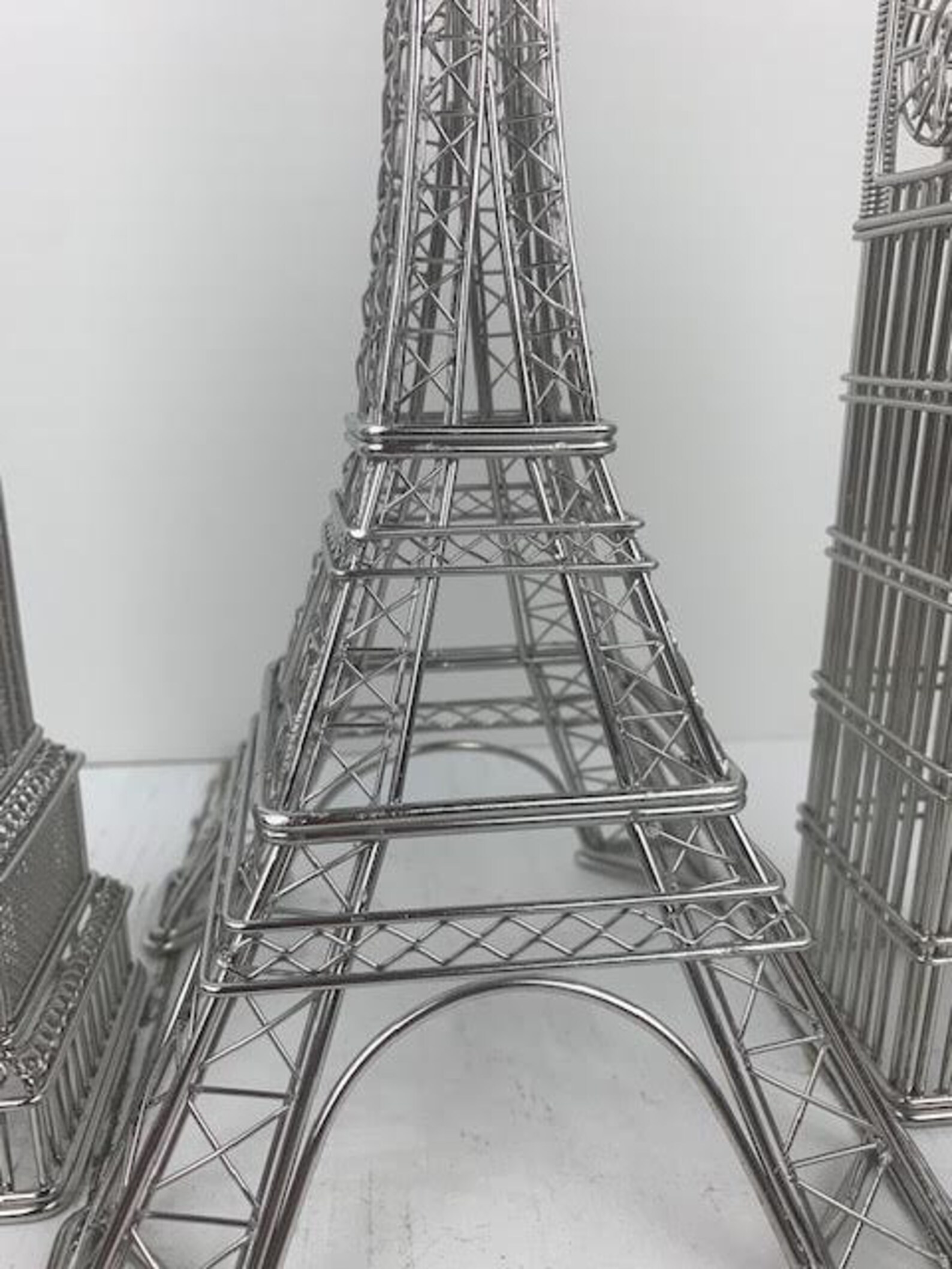 Set of 3 Metal Architecture Sculptures Eiffel Tower Big Ben - Etsy