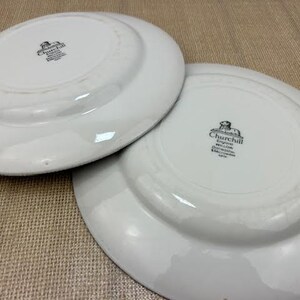 Set of 4 Blue and White Churchill Dinner Plates, Churchill England ...