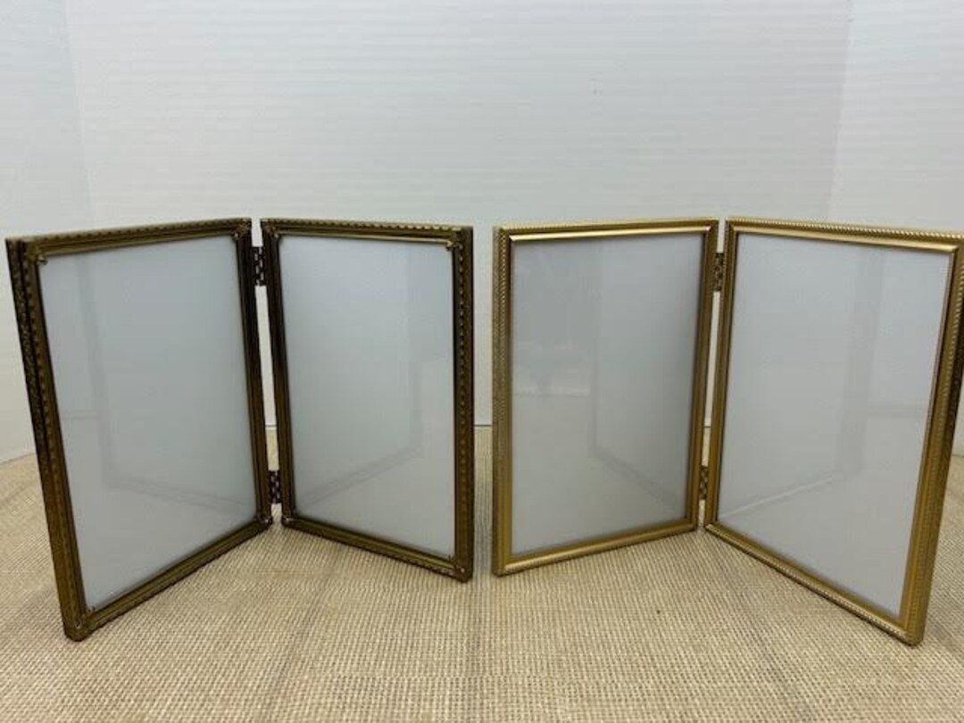 MCM Bifold Gold Frames, MCM Hinged Gold Frames, Hollywood Regency ...