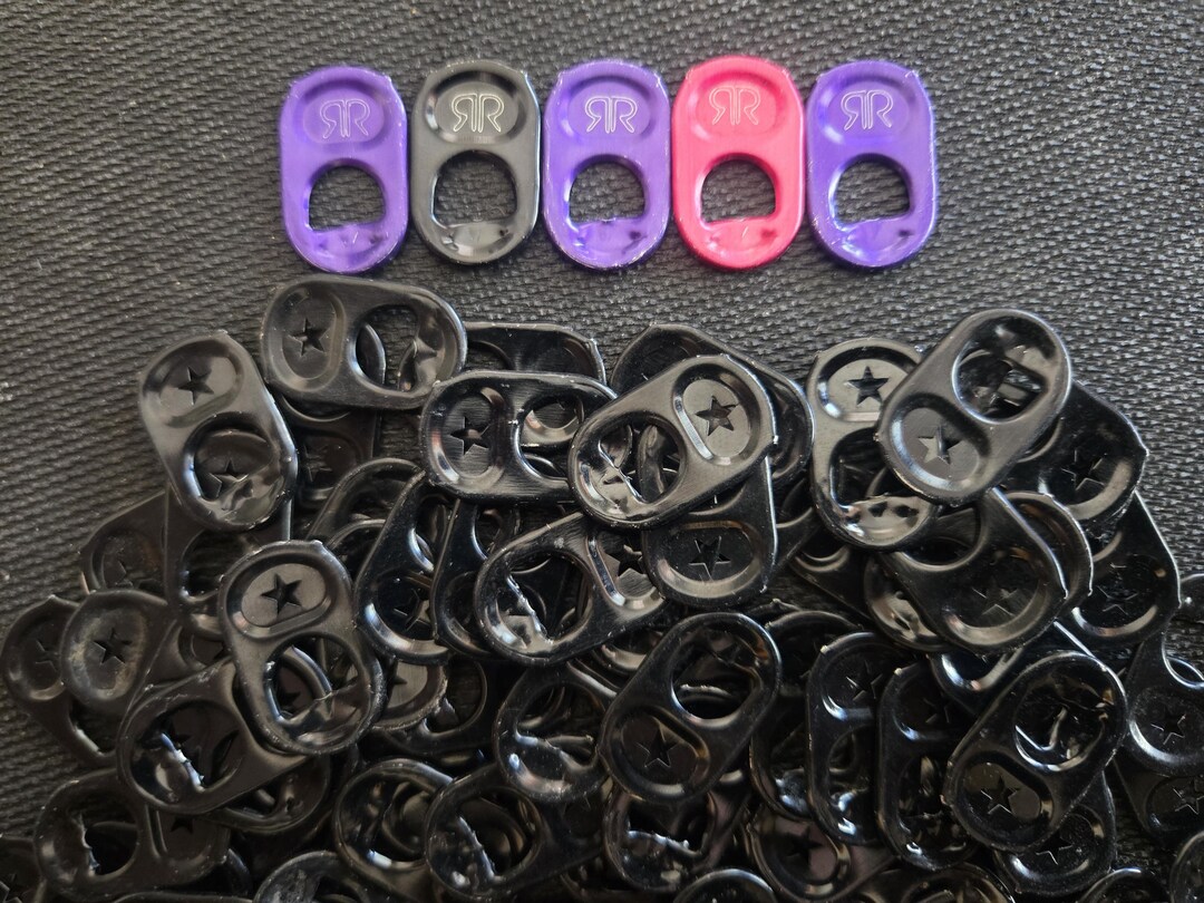 100 95 Star Logo/5 Traditional R Logo Aluminum Rockstar Soda Pull Tabs ...