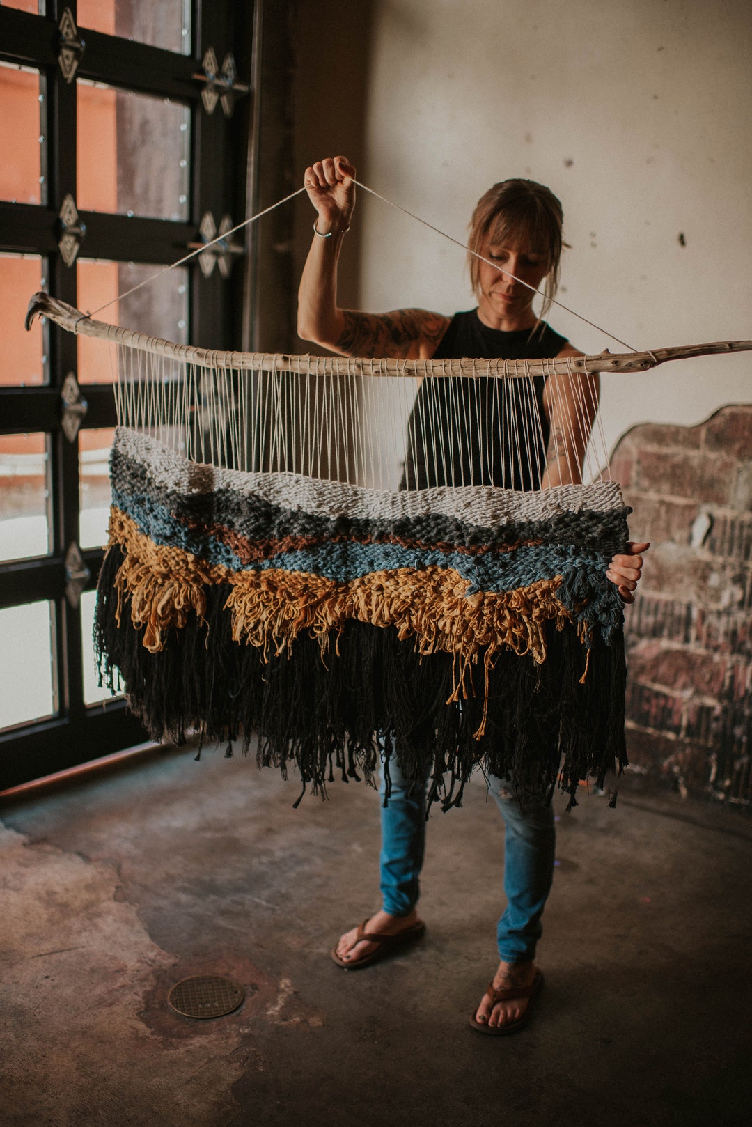 Cozy Room Decor, Large Wall Weaving, Landscape Art, Textured Wall ...