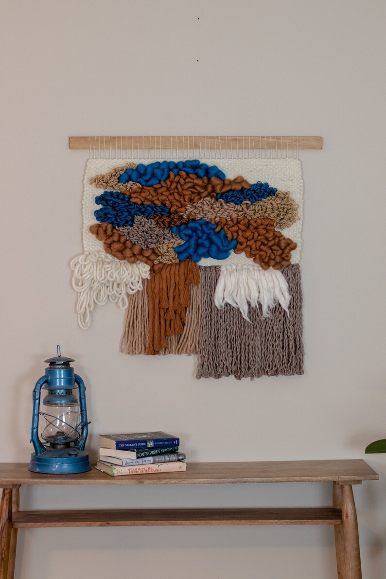 Cobalt Blue Wall Art Blue Wall Hanging Contemporary Art | Etsy