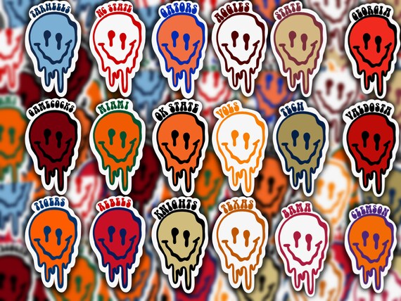 Acid House Inspired College Sticker for Laptops & Hydroflasks | Etsy