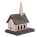 Amish Handcrafted Wood Church Music Box Solid Oak, Two-toned Wood ...